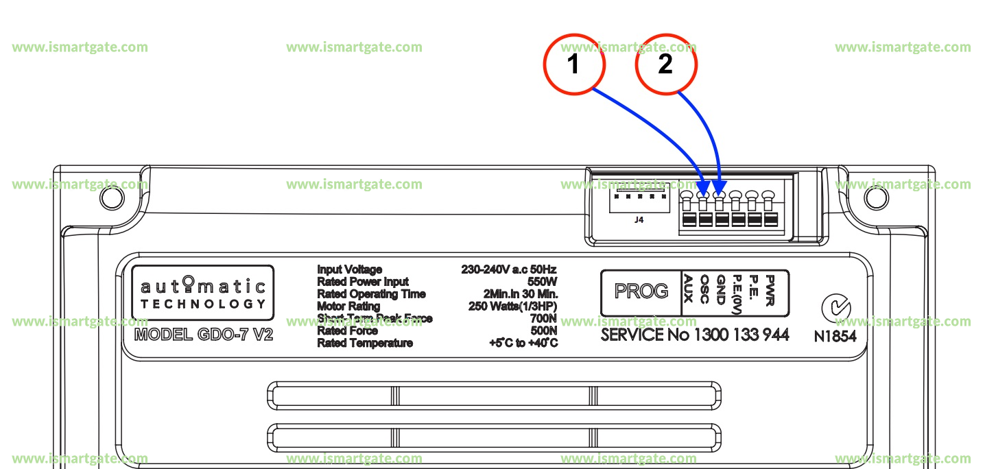 smart garage door opener for Automatic Technology GDO-7v2